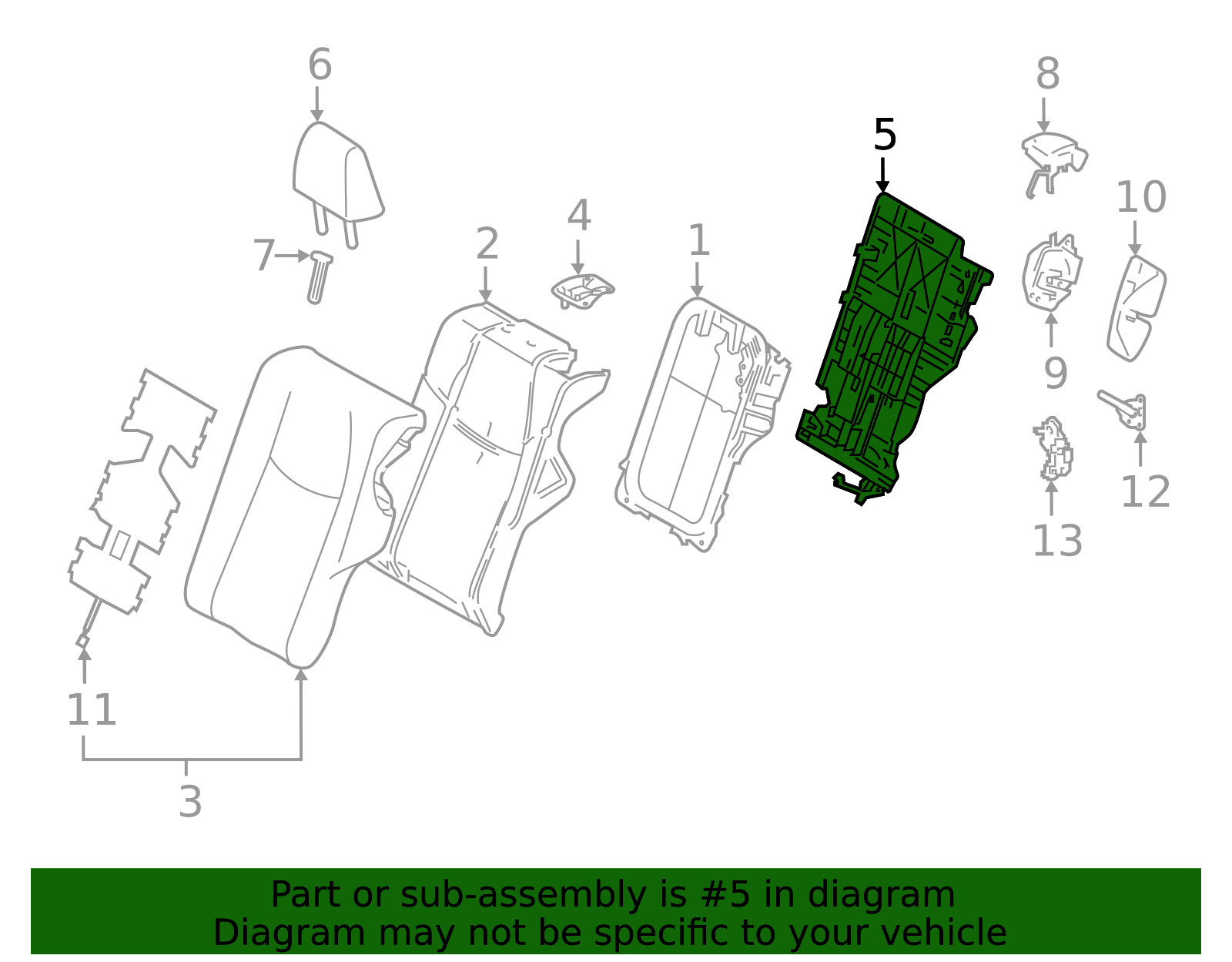 2019-2025 Toyota Back Panel Cover 71702-0R010 | Toyota Parts Center
