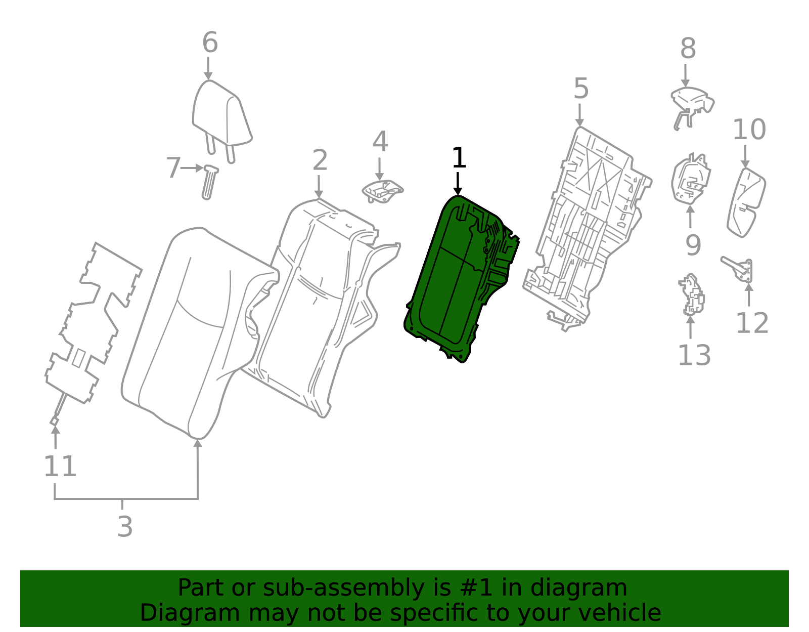 71018-0R060 - High-Quality Seat Back Frame for AutoNation Parts