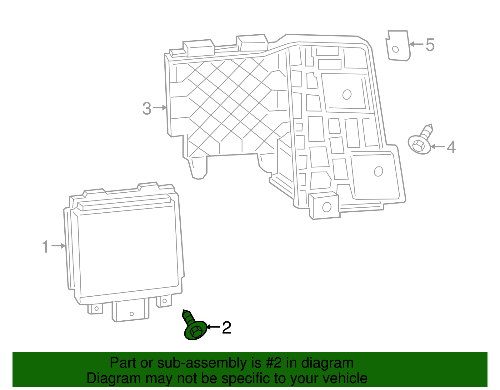 2015-2025 Ford Blind Spot Radar Bolt -W505563-S437 | TascaParts.com
