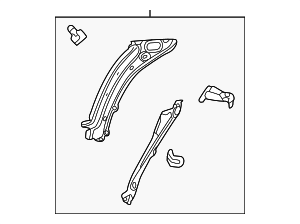 2021-2025 GM Driver Side Front Compartment Upper Side Rail 84607893 ...