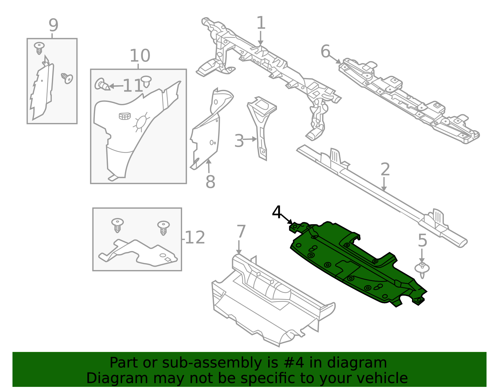 2009-2014 Ford Expedition Sight Shield 9L1Z-19E525-AA | QuirkParts