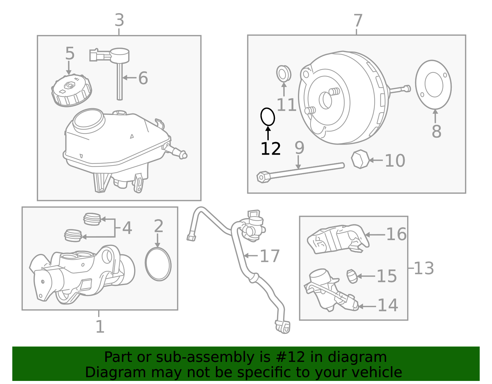 2010-2019 GM Power Brake Booster Gasket 90272667 | Applegate Chevrolet ...