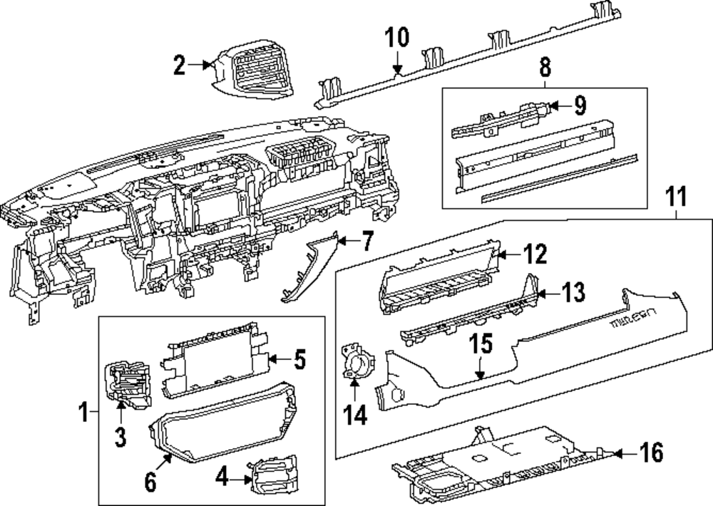 2022-2025 Toyota Air Vent Cover 55661-0C090 | MotorMotor