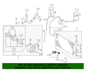 2008-2024 Mitsubishi A/C Line O-Ring MR568455 | Mitsubishi Parts Warehouse