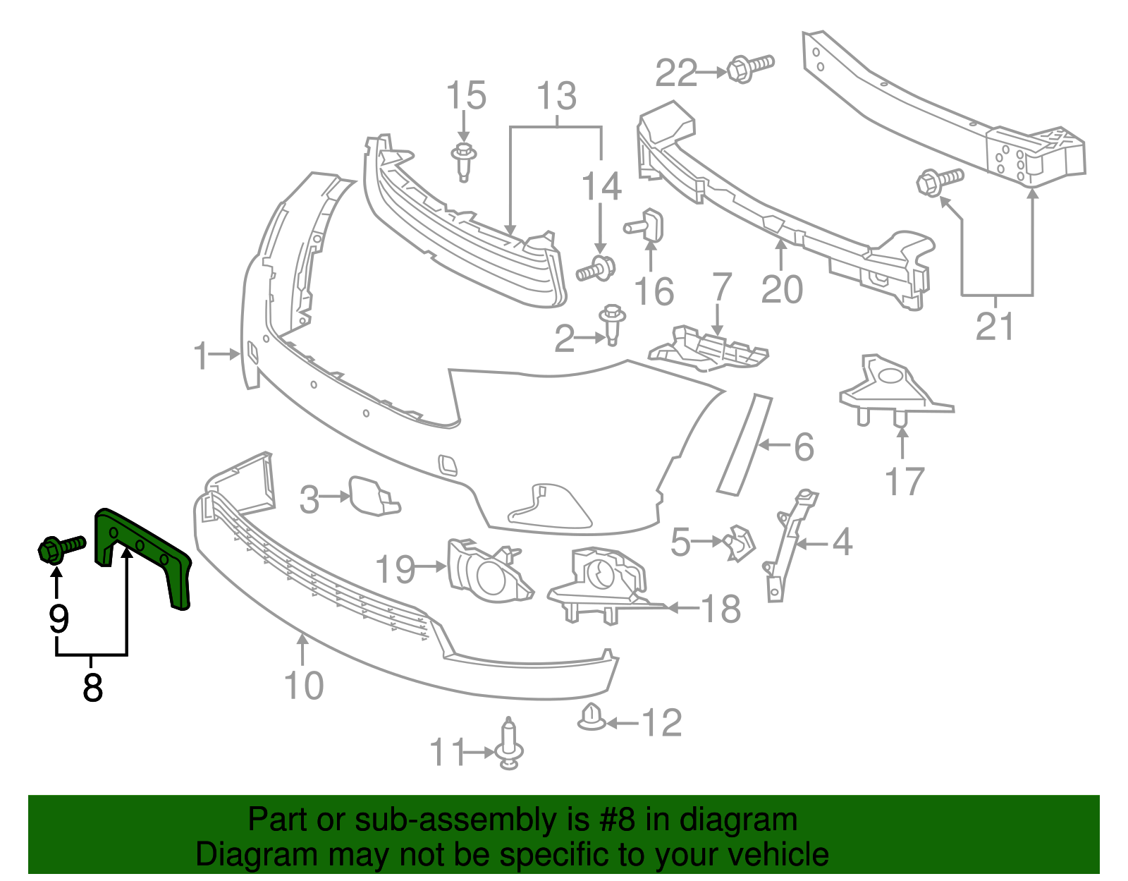 2014-2016 Toyota Highlander License Bracket 52114-0E080 | OEM Parts Online