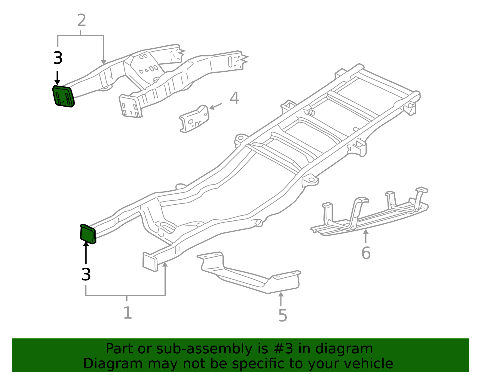 1999-2007 Ford Frame Rail End Bracket 5C3Z-17C886-AA | Awesome Parts Ford