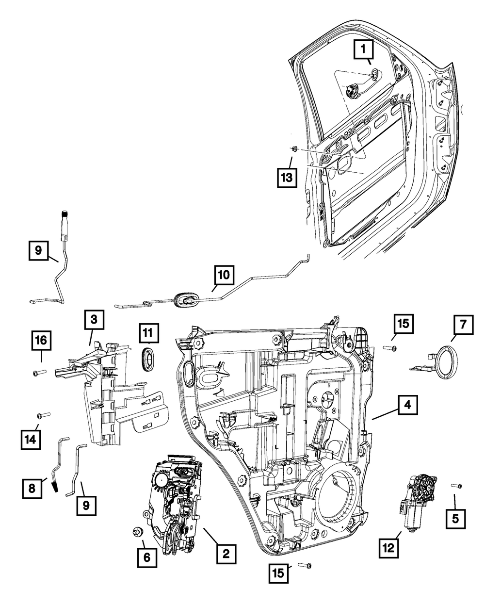 4589164AI - Exterior Door Handle 2007-2018 Mopar | The Official Mopar ...