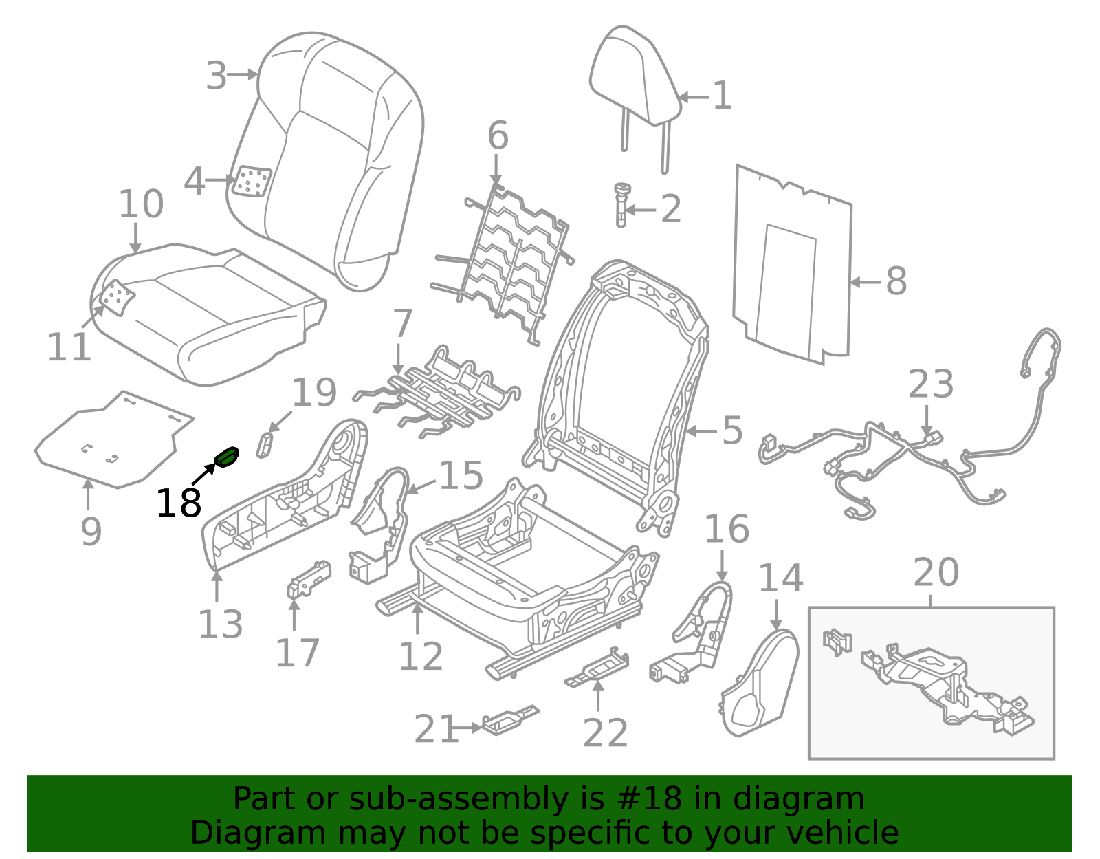 2021-2025 Nissan Slide Knob 87012-6RA0A | Bill Kay Nissan Parts