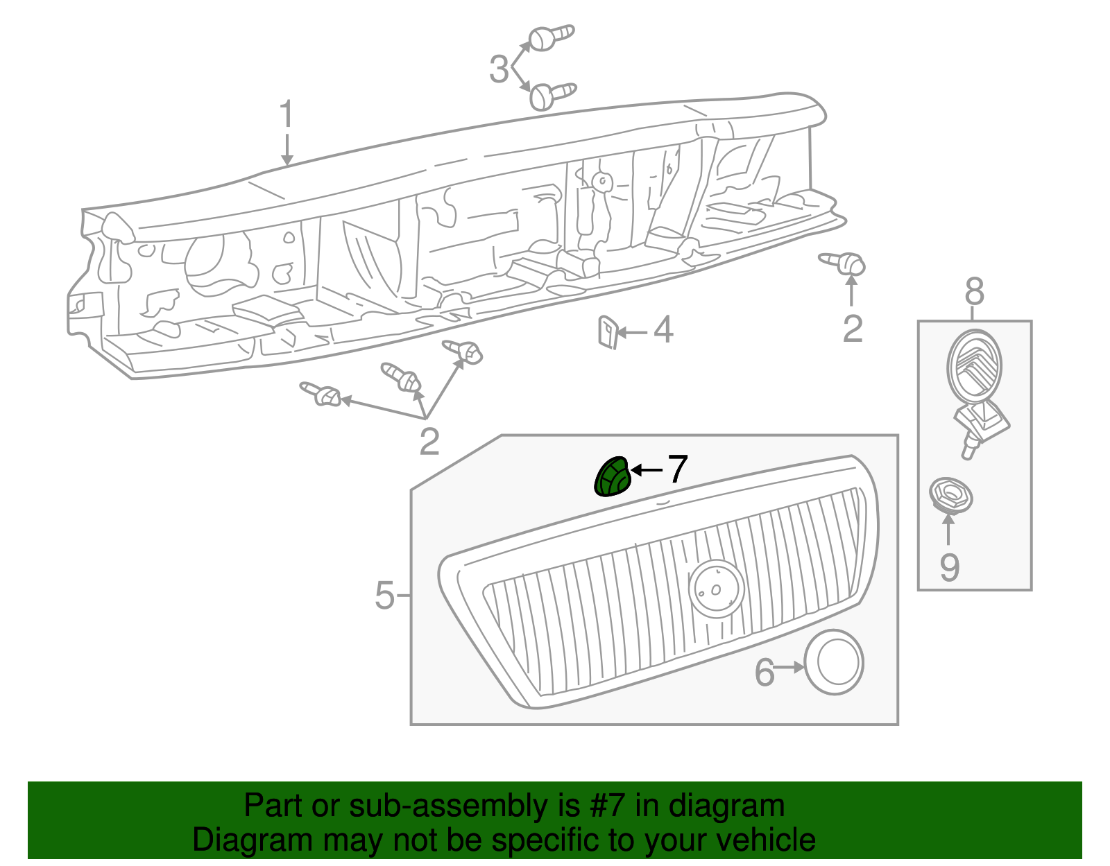 2003-2017 Ford Mirror Nut -N621906-S441 | TascaParts.com