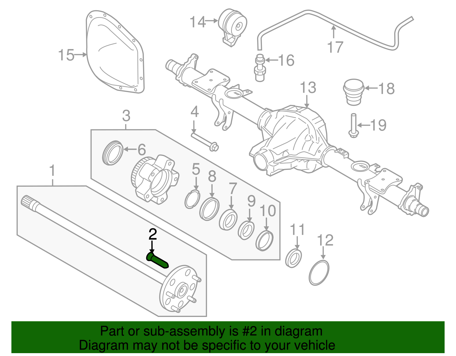 Genuine OEM Ford Part - Axle Shaft Wheel Stud W714847-S439 | Genuine ...