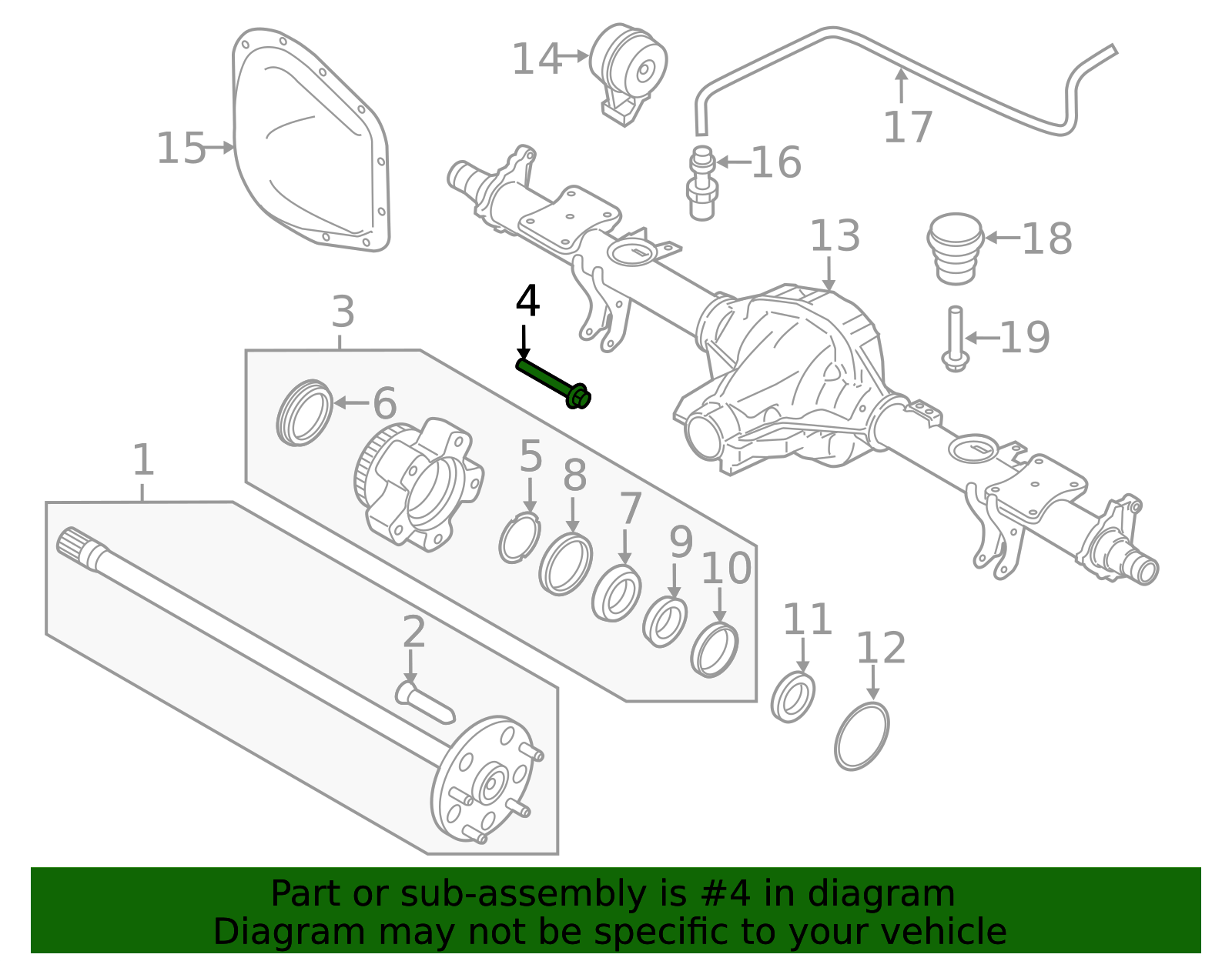 Genuine OEM Ford Part - Hub Bolt W716084-S439 | Genuine OEM Ford Parts ...