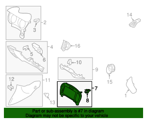 2015-2017 Nissan Juke Trim Bezel 68260-3YM0A | Nissan Parts OEM