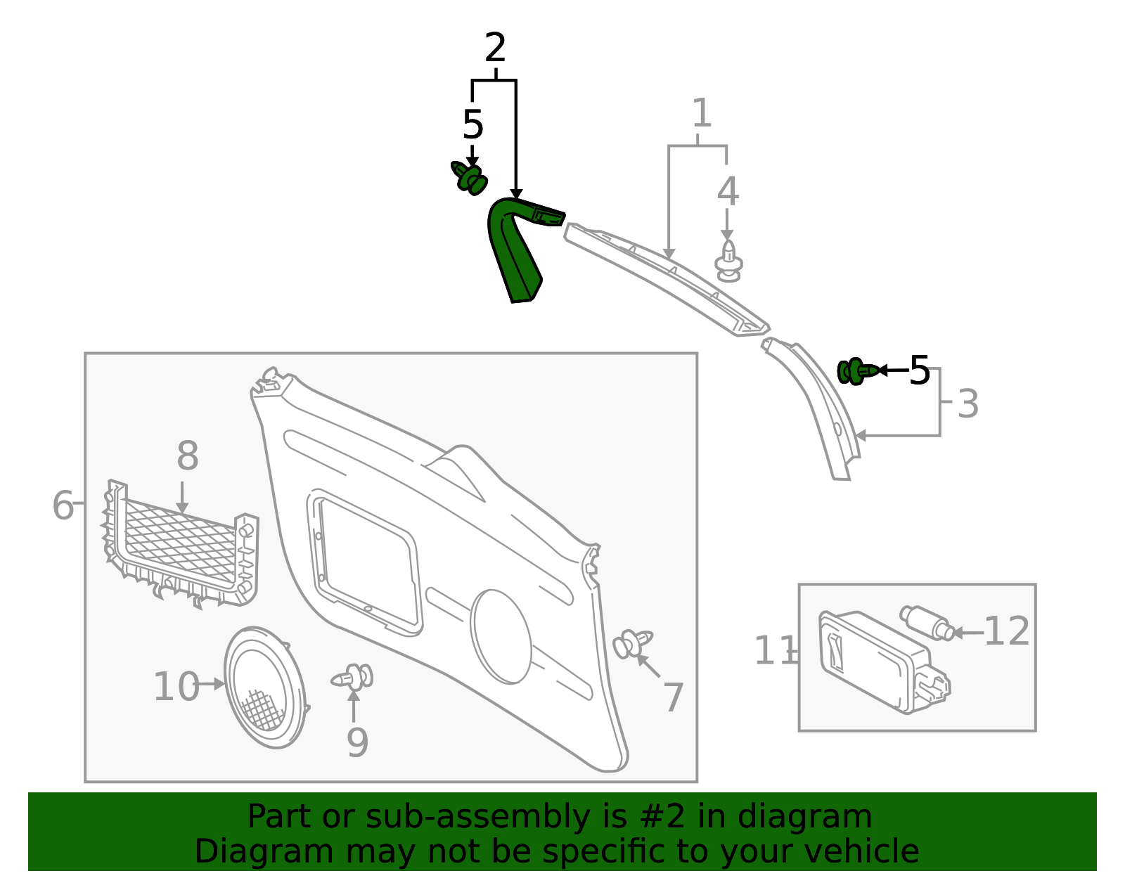 2009-2012 Toyota RAV4 Glass Trim 67937-0R010-E0 | MotorMotor