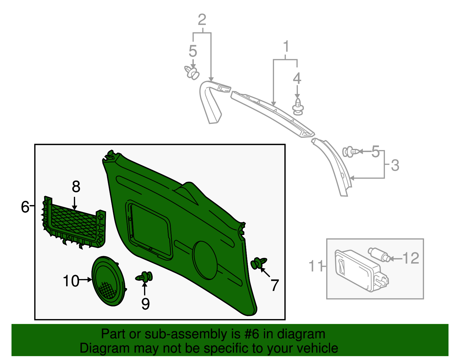 2006-2012 Toyota RAV4 Lower Door Trim 67750-0R010-B0 | Toyota Parts Center