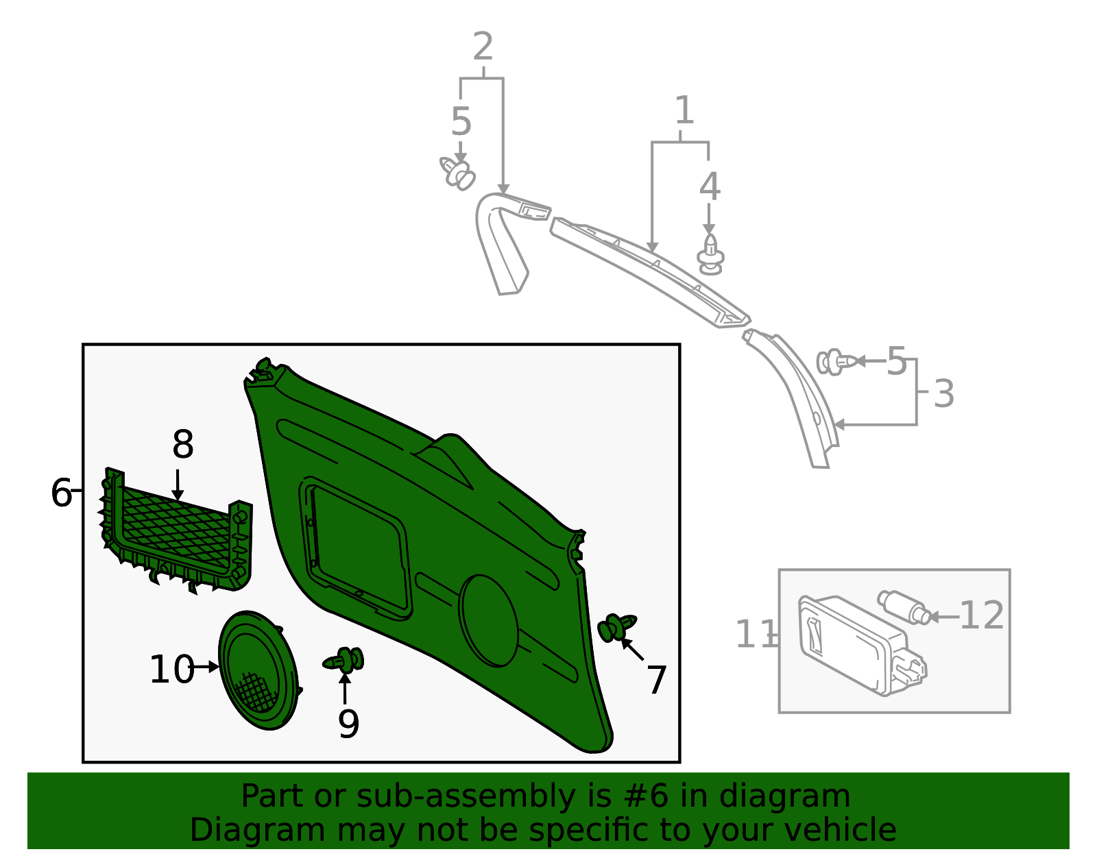 2006-2012 Toyota RAV4 Lower Door Trim 67750-0R010-B0 | Toyota Parts Center