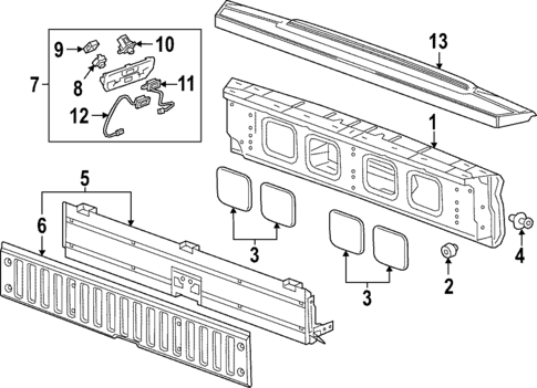 Tail Gate for 2022 Chevrolet Silverado 1500 LTD | GM Parts Warehouse
