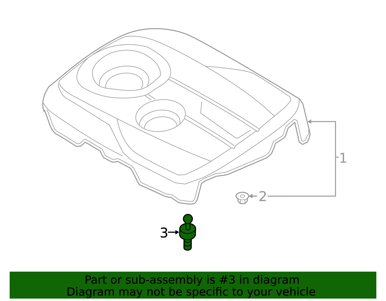 2017-2026 Kia Engine Cover Ball Stud 29243-2B400 | OEM Parts Online