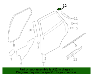 2018-2024 Nissan Kicks Black Out Tape 82818-5RB0A | OEM Parts Online