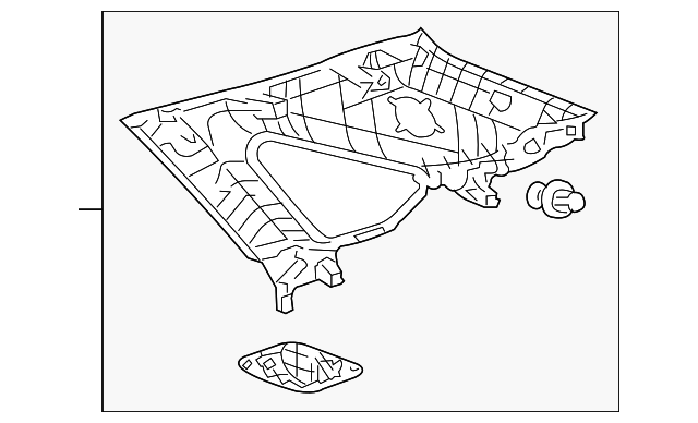 62470-0E070-C0 - Upper Quarter Trim - 2013-2015 Lexus RX350 | My L Parts