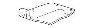 6W7Z-8327-B - Air Deflector 1998-2011 Ford | Big 3 Auto Parts