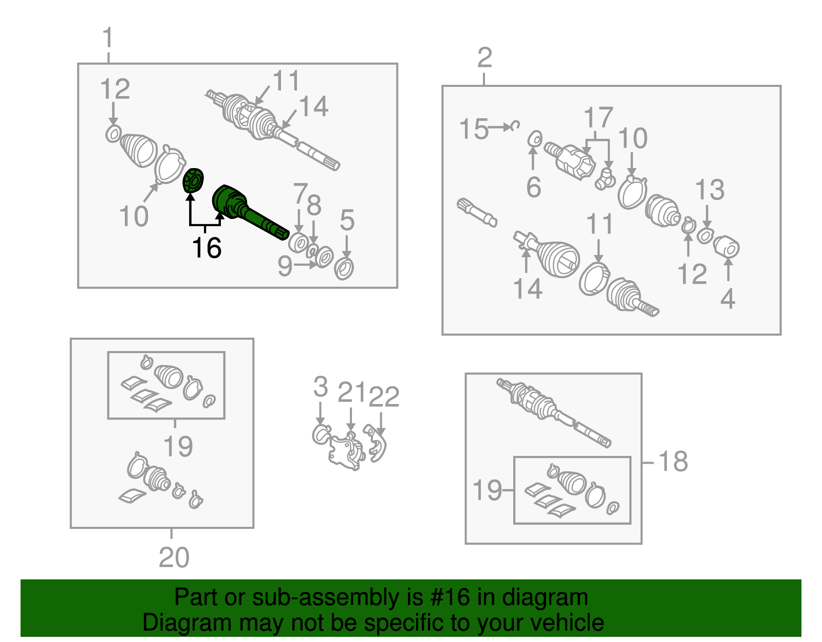 2002-2006 Lexus Cv Joints 43030-33041 | SSL Parts