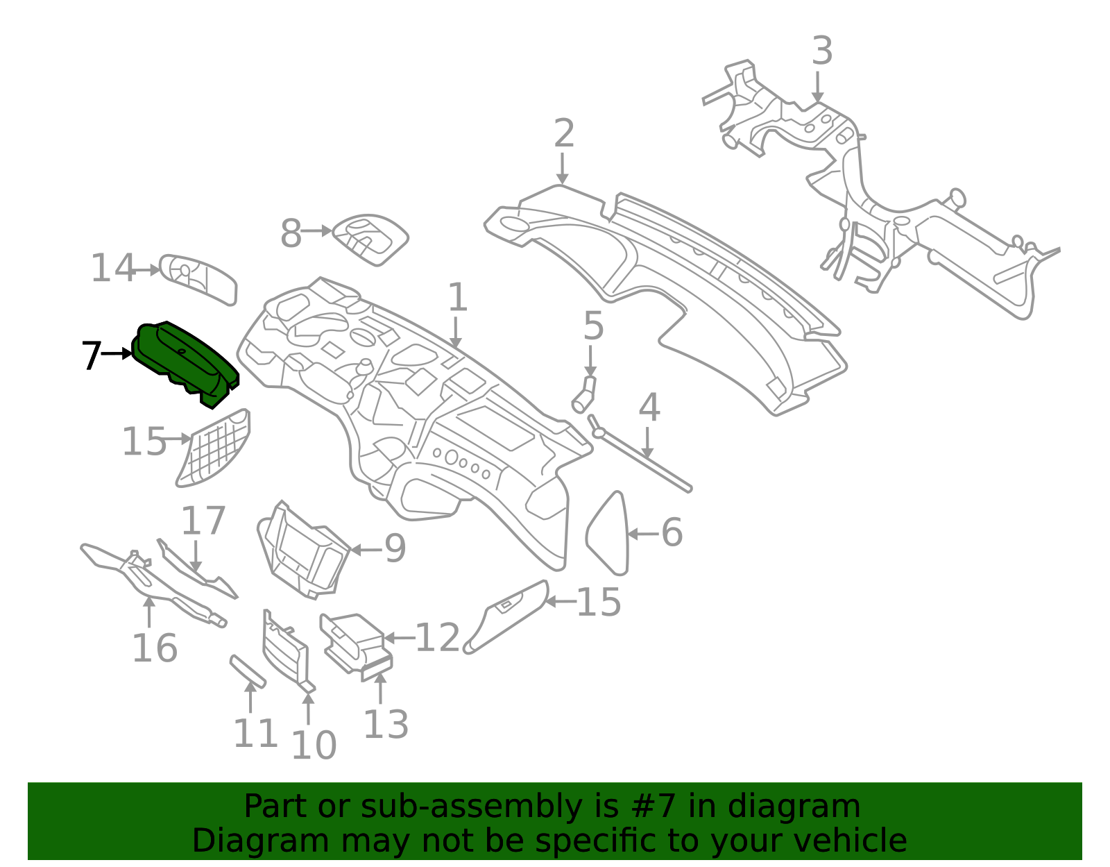 84830-2G000J6 - Cluster Visor 2006-2008 Kia Optima | Kia.Parts Store