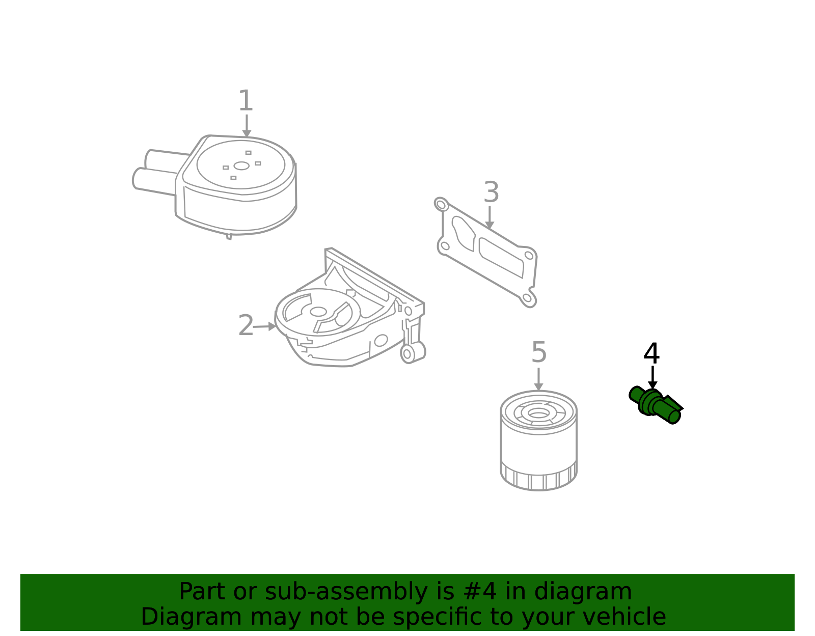 BE8Z-9278-A - Oil Pressure Sending Unit 2003-2023 Ford | Ford Parts Center