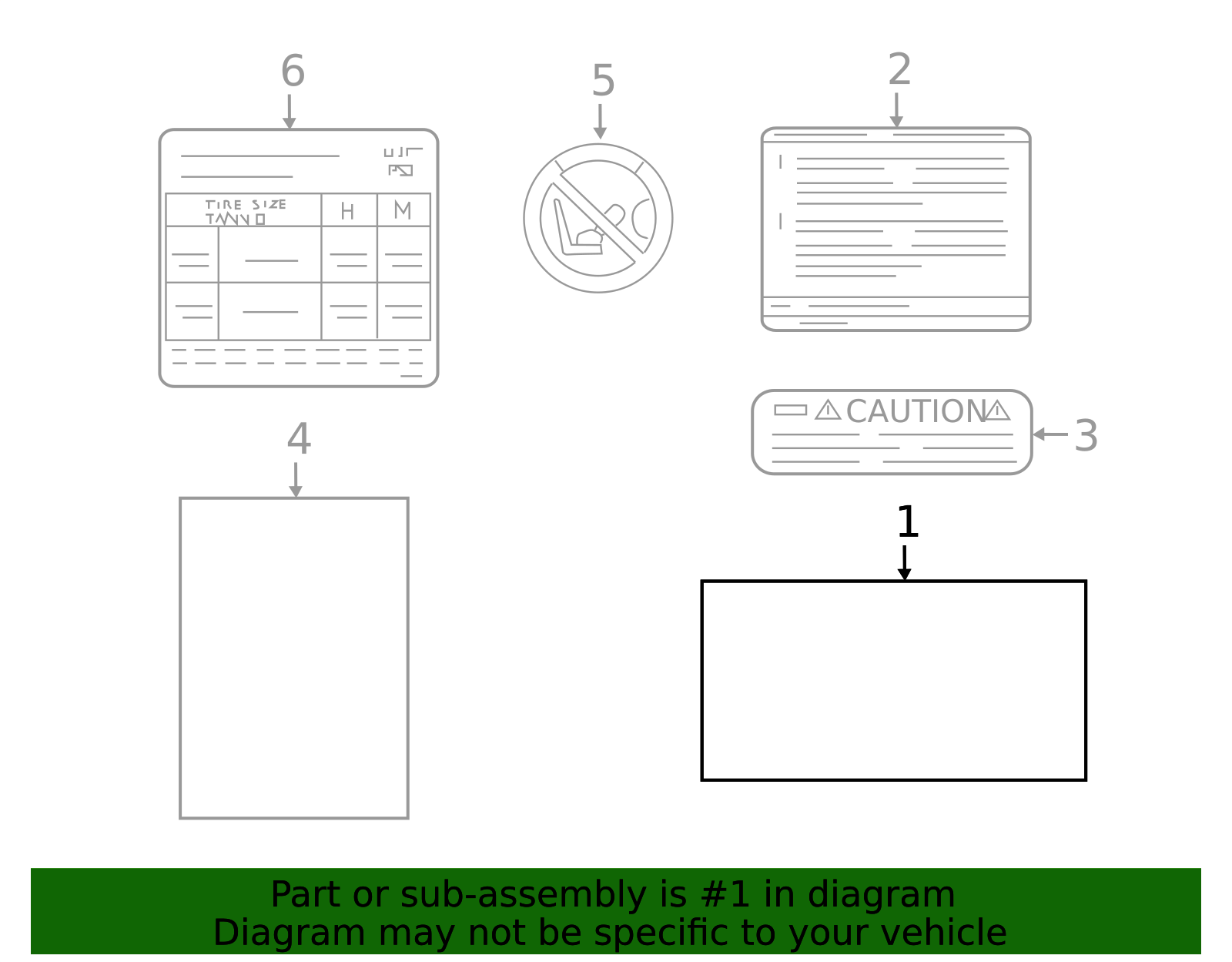 19317921 - Vehicle Emission Control Information Label 2016 Chevrolet ...