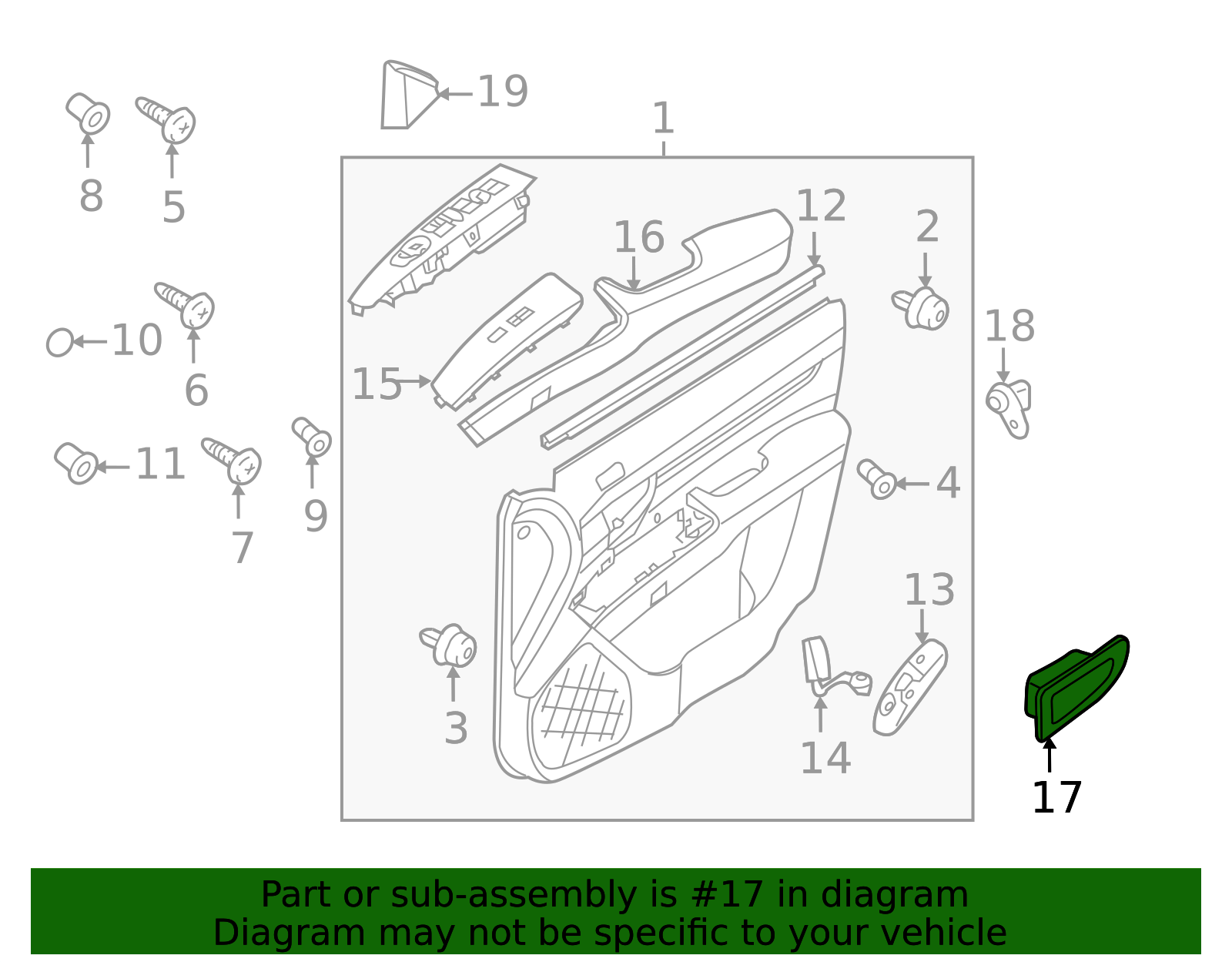 Door Handle Trim - OEM Interior Detail Piece | AutoNation Parts