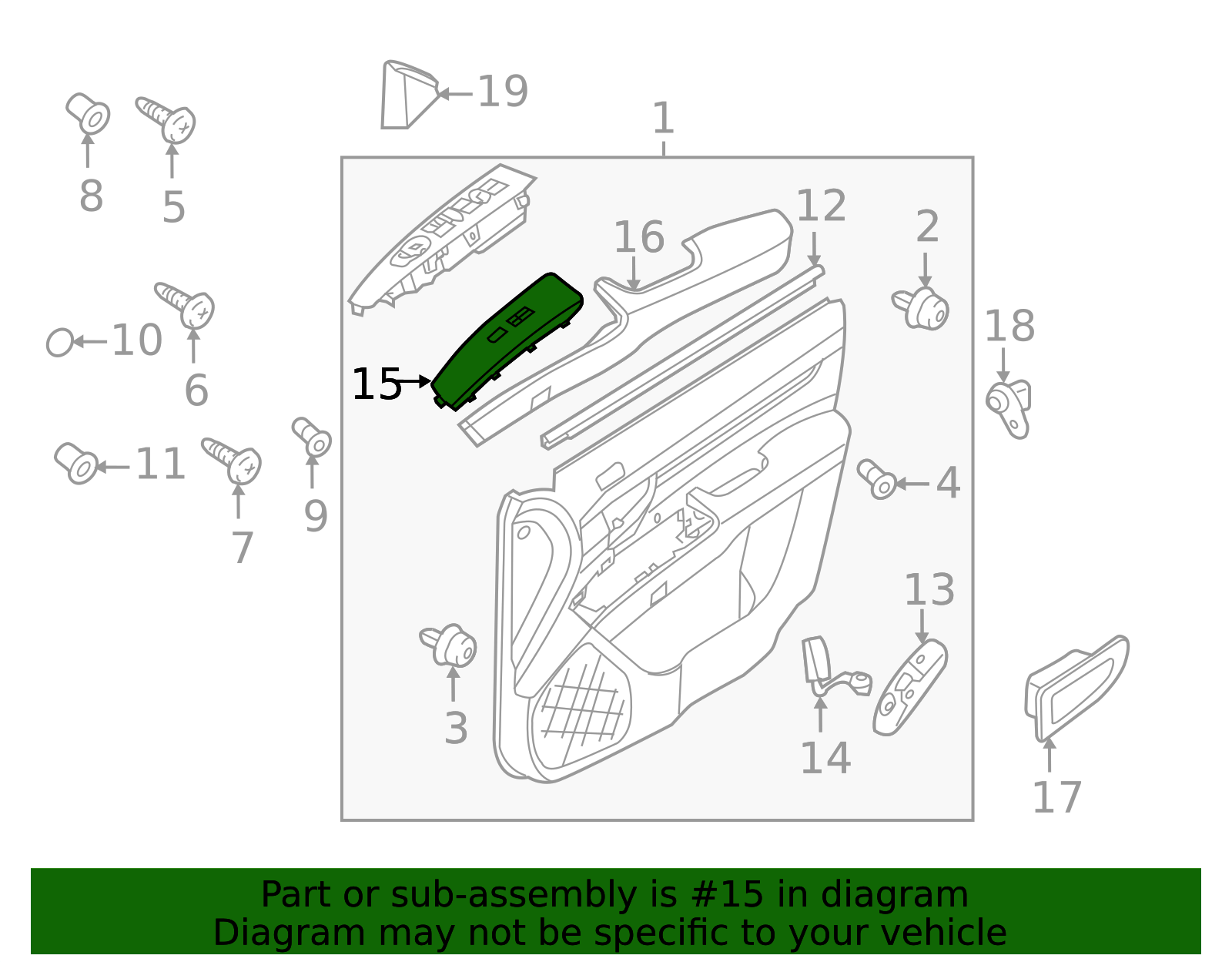 2010-2012 Hyundai Santa Fe Window Switch 93570-2B120-BS | QuirkParts