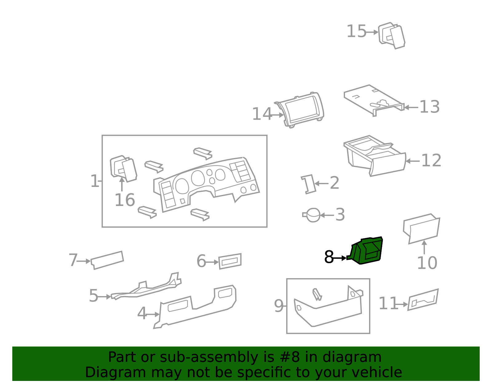 2007-2013 Toyota Tundra 2007-2013 Toyota Tundra - Cluster Trim 55422 ...