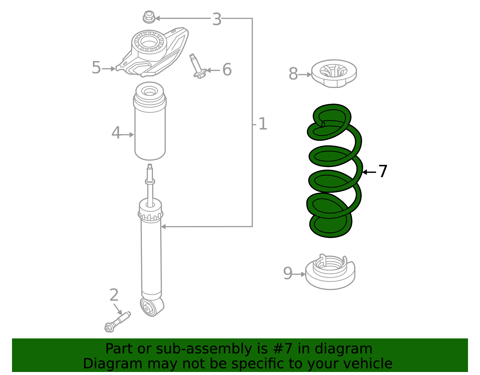 2021-2025 Nissan Rogue Coil Spring 55020-6RA1D | Bill Kay Nissan Parts
