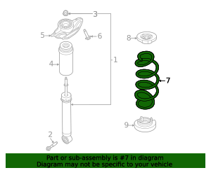2021-2025 Nissan Rogue Coil Spring 55020-6RA1D | Bill Kay Nissan Parts