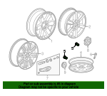 2007-2025 GM Wheel Lug Nut M14X1.5 with Stainless Steel Cap 9596070 GM ...