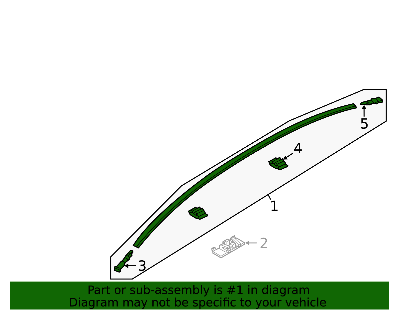 BDTS-50-9L0 - 2019-2024 Mazda 3 - Roof Molding | Mazda Part Direct