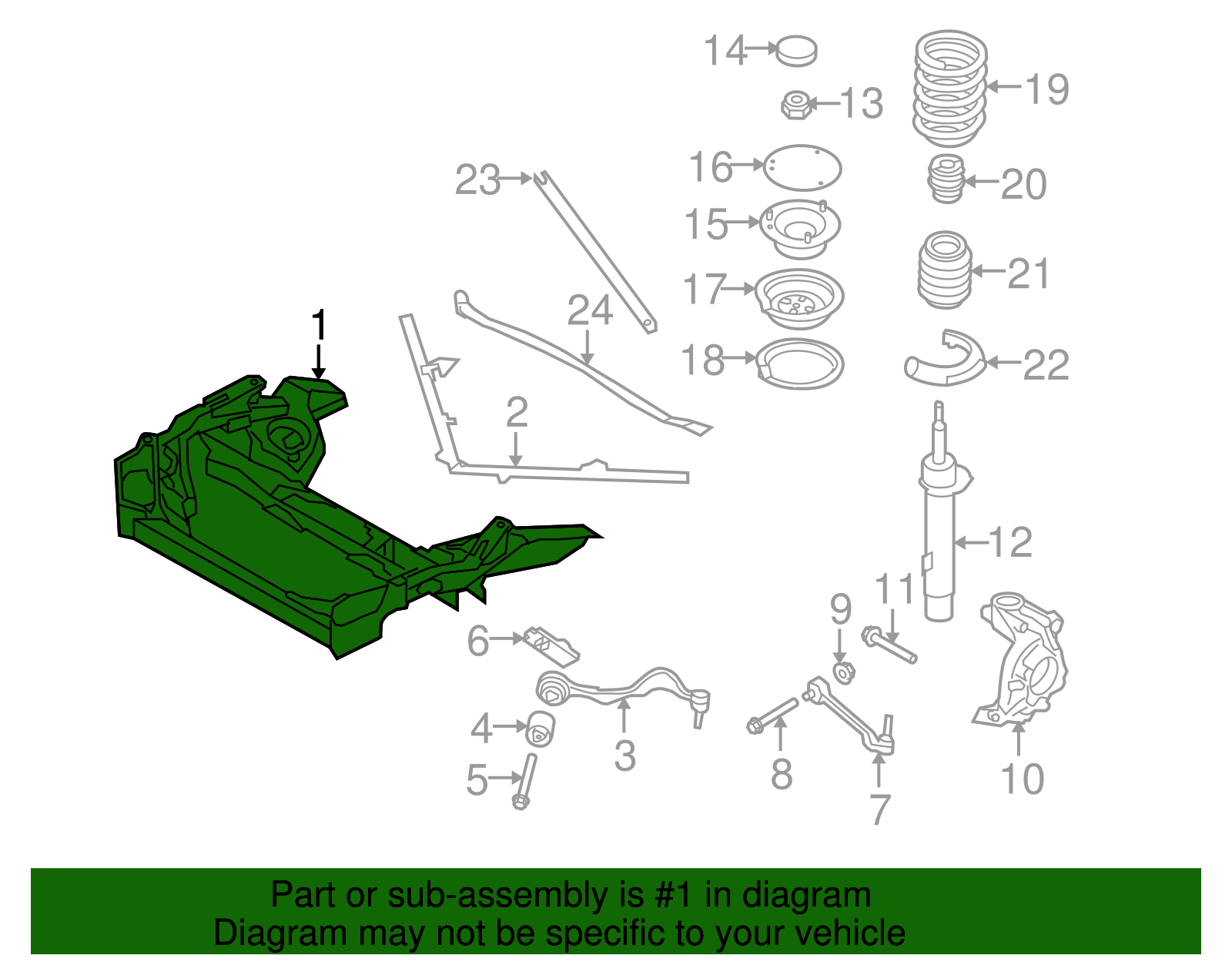 31-11-6-785-639 - Cross-Member - 2006-2015 BMW | BMW Parts Exchange