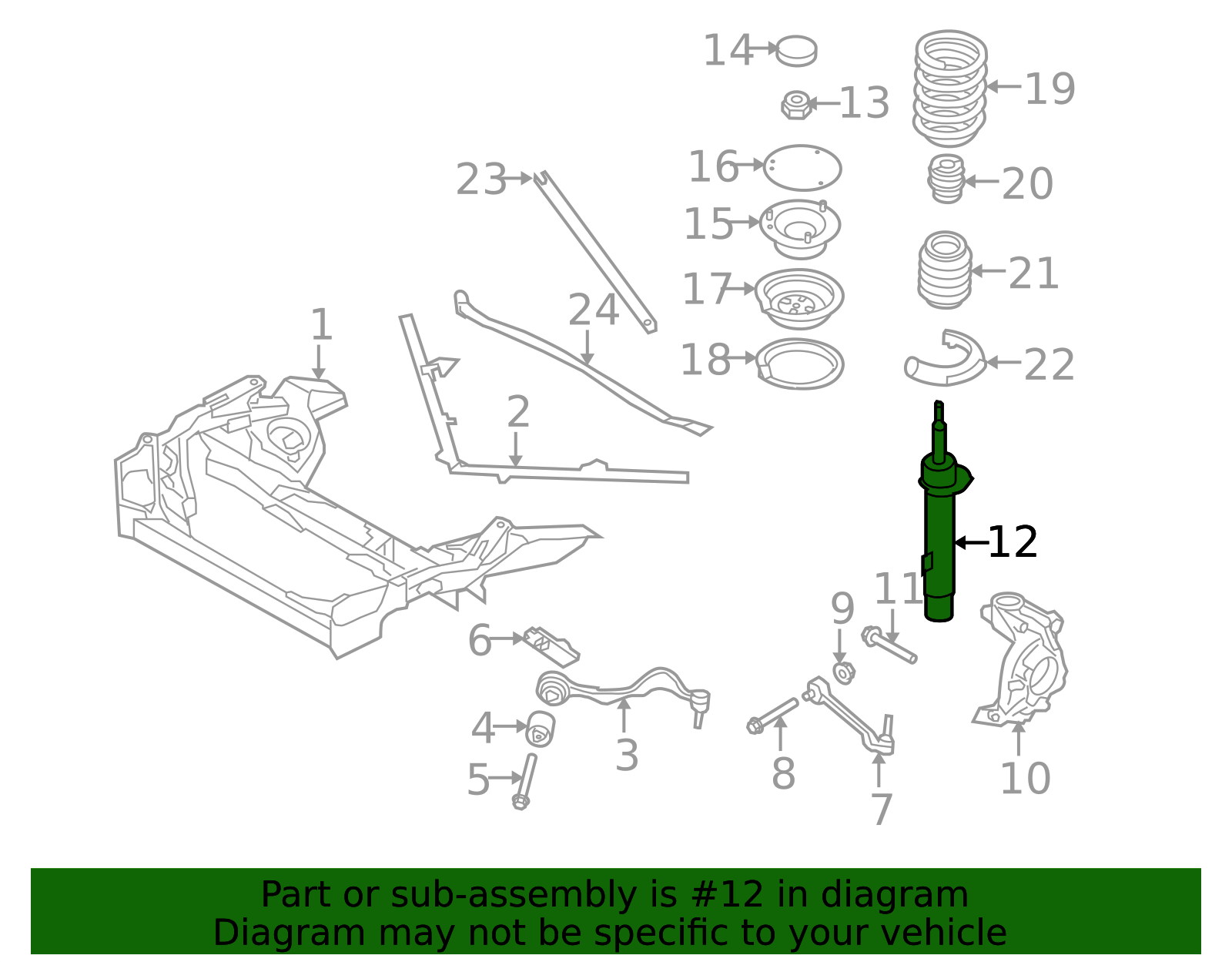 31-31-6-796-160 - Suspension Strut 2009-2013 BMW | BMWPartsDirect.com