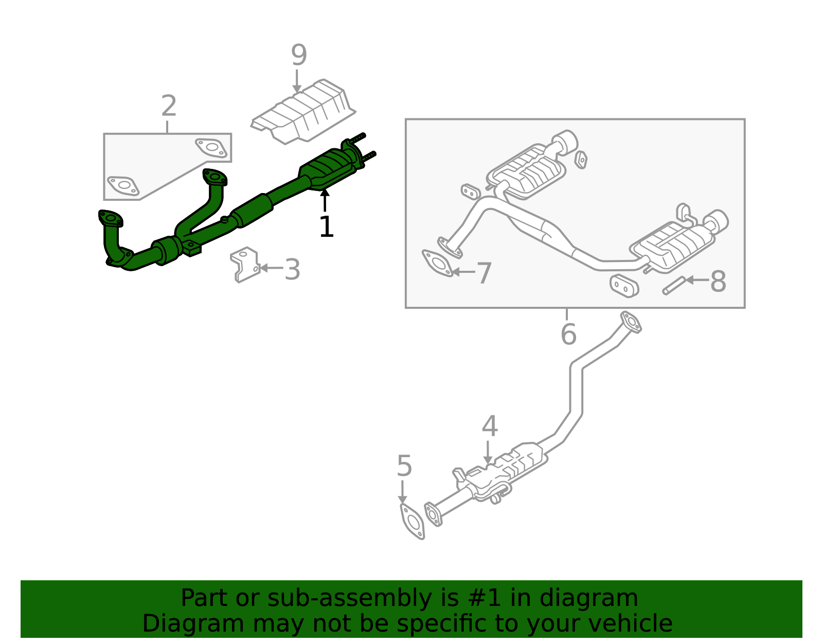 2003-2008 Hyundai Tiburon Converter & Pipe 28610-2C100 | OEM Parts Quick