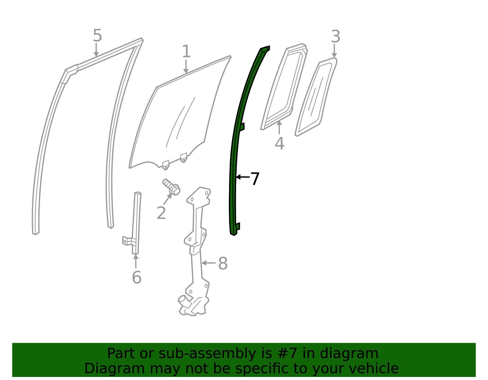 72731-T6Z-A01 - Sash Channel 2017-2025 Honda Ridgeline | Honda Parts Online