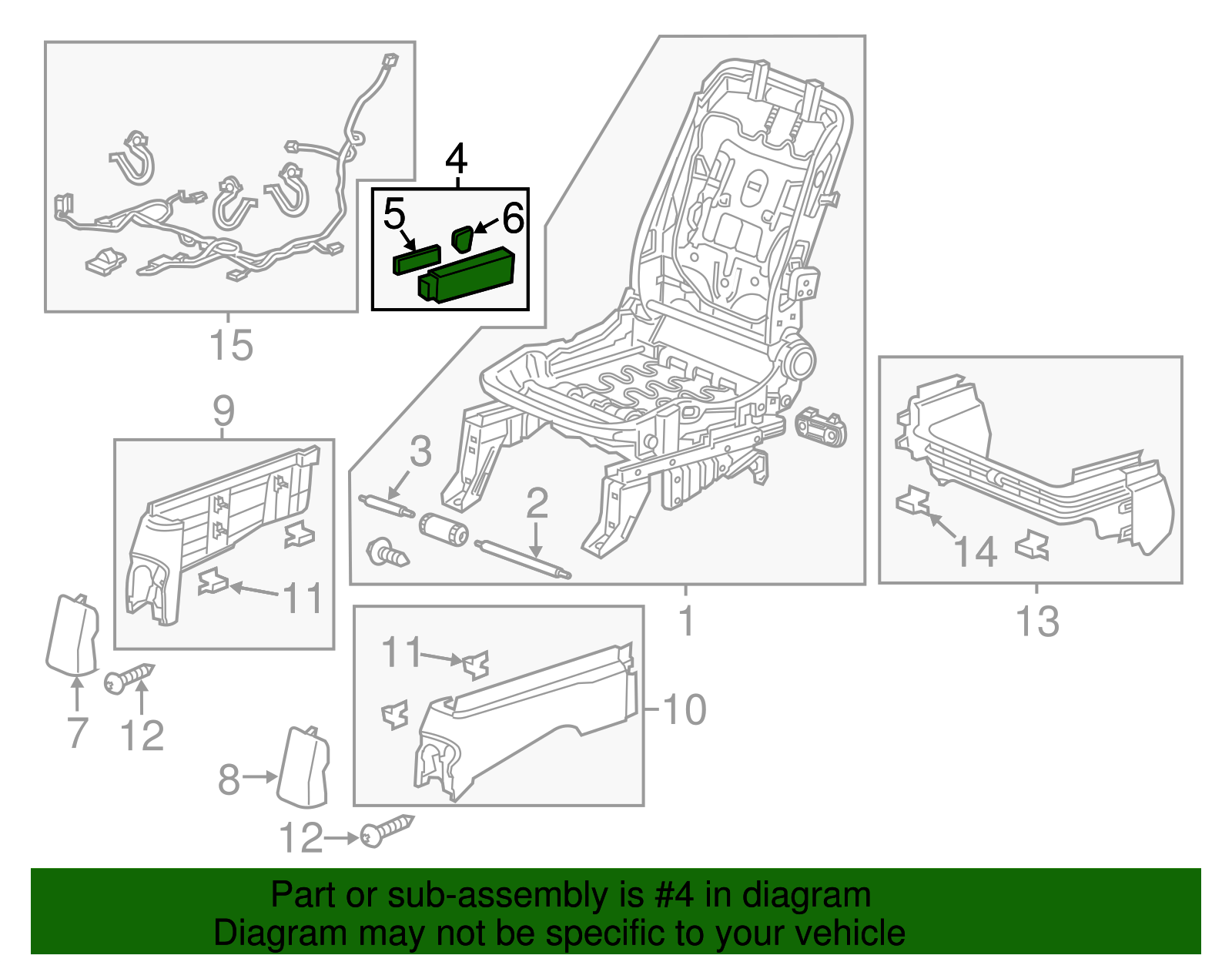 OEM 2009-2017 Honda Seat Switch 81250-SZA-A41ZC | Honda Automotive Parts