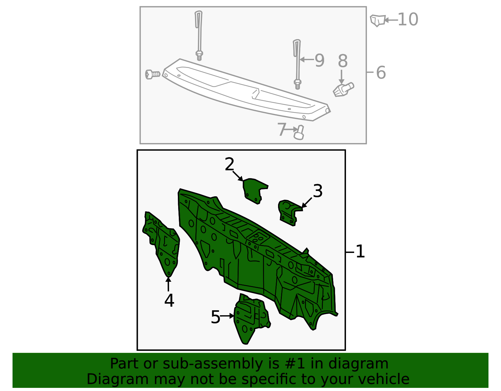 2007-2011 Toyota Yaris Rear Body Panel 58307-52430 | Toyota Parts Center