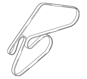 Genuine Serpentine Belt for 2015-2017 Hyundai | Part# 25212-3CKB0 ...