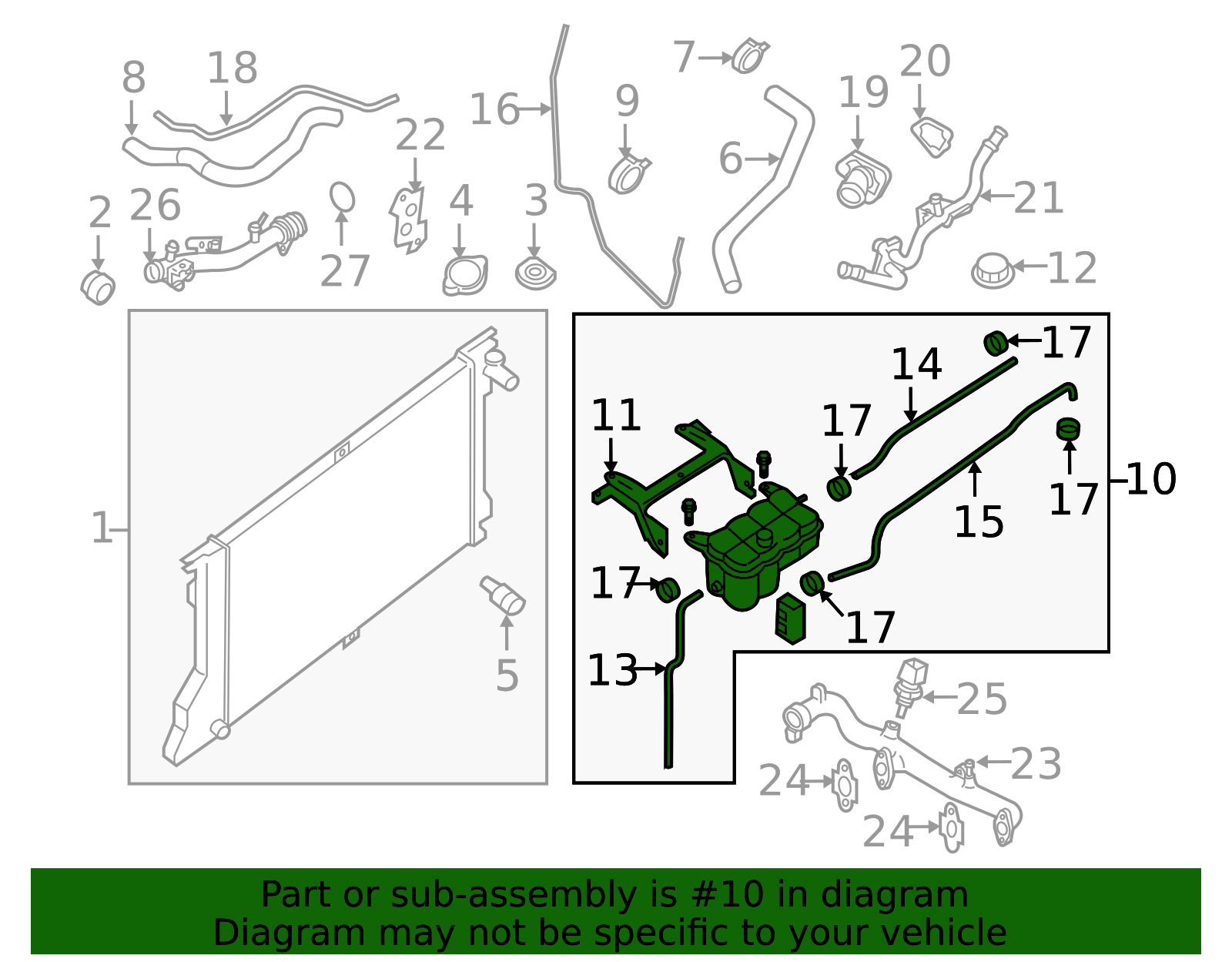 21710-1PE1A - Reservoir Assembly Official Nissan Parts Store