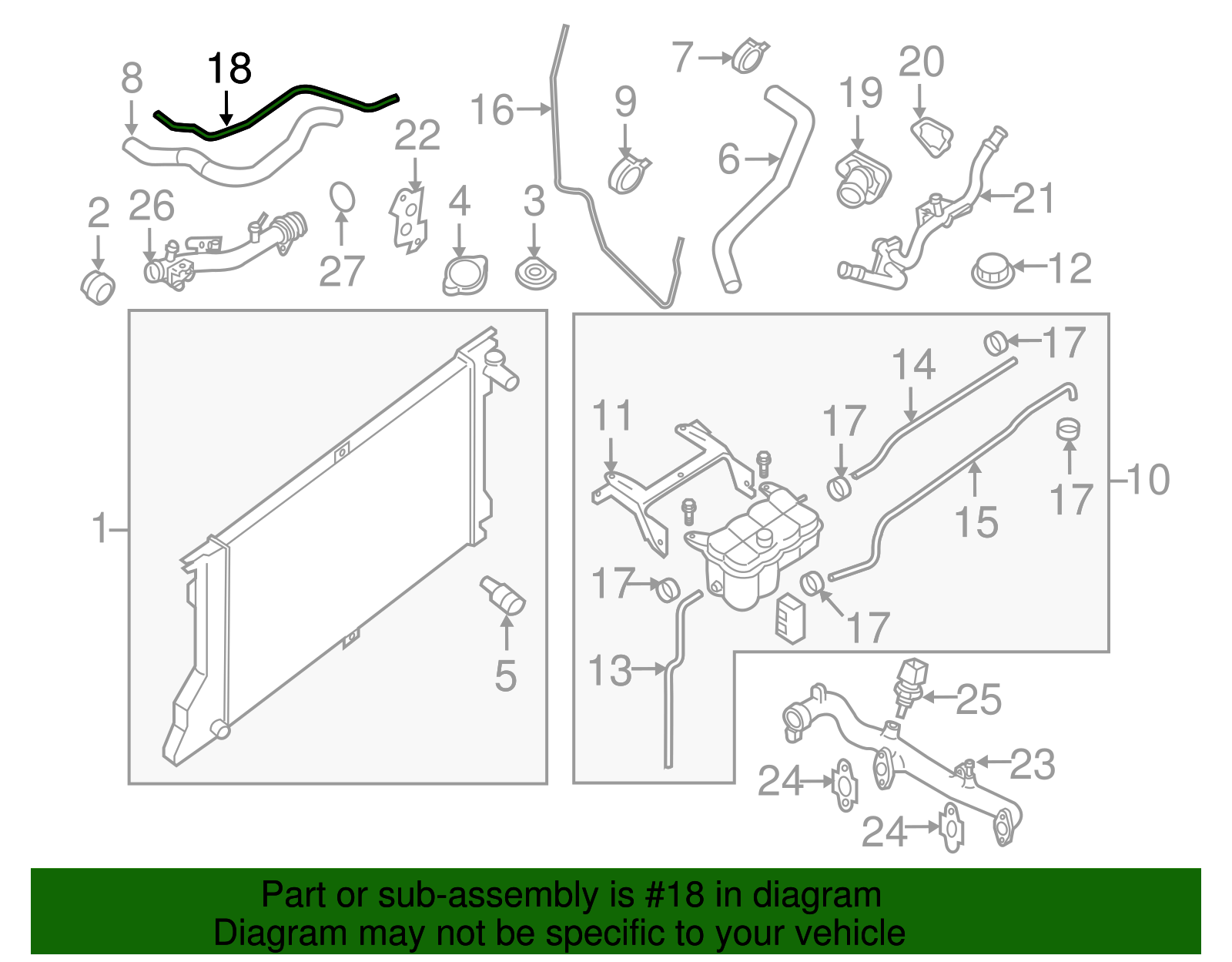 21632-1PE0A - Hose - 2012-2021 Nissan | Nissan OEM Parts Direct