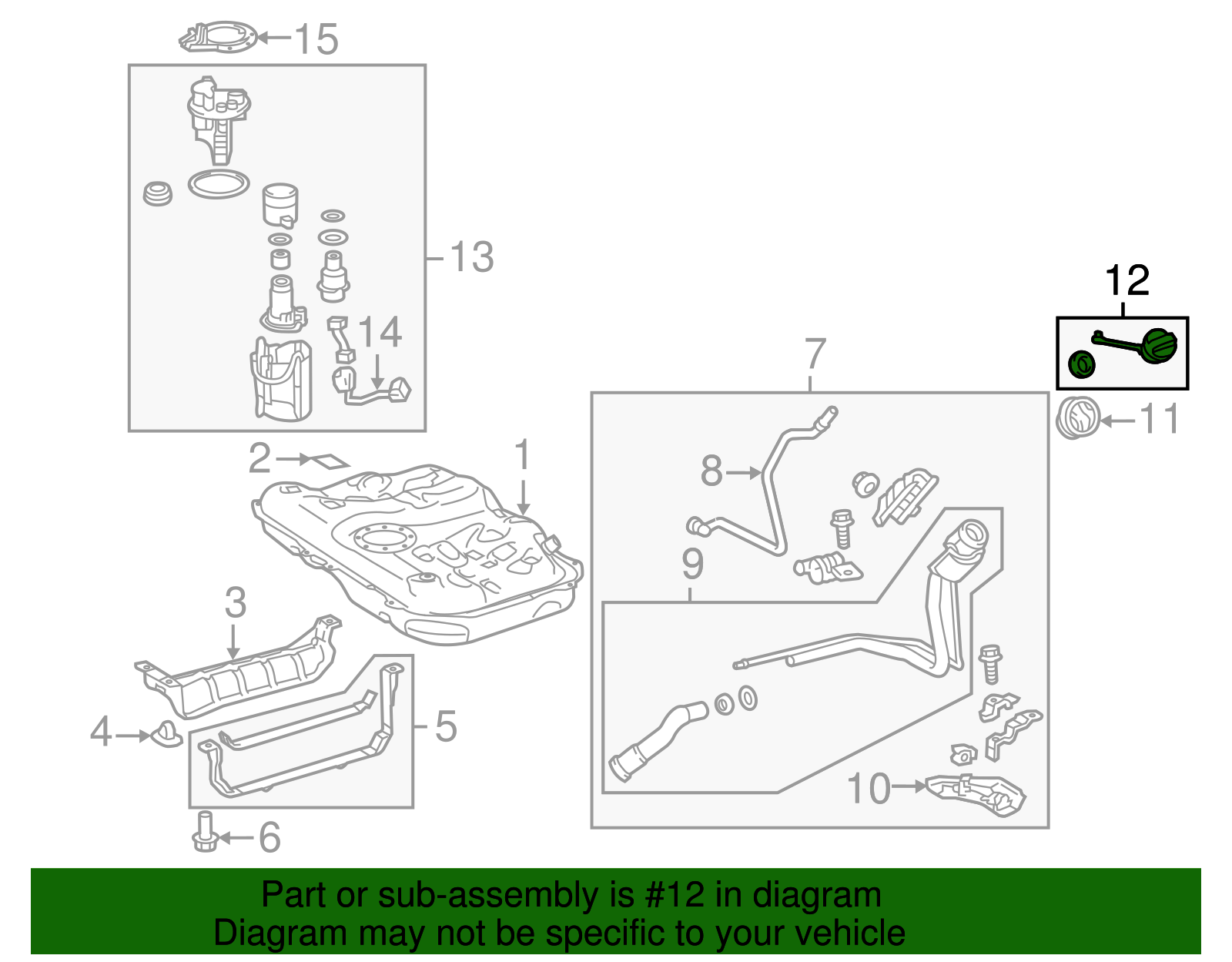 77300-07020 - Fuel Tank Cap 2012-2014 Toyota | Longo Toyota Parts
