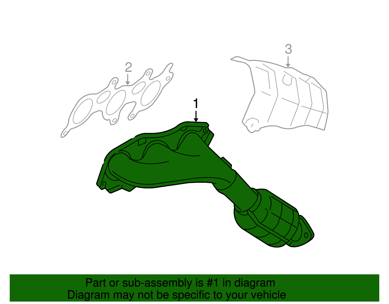 17140-31650 - Lexus Exhaust Manifold 2010 Lexus | Performance Auto Parts