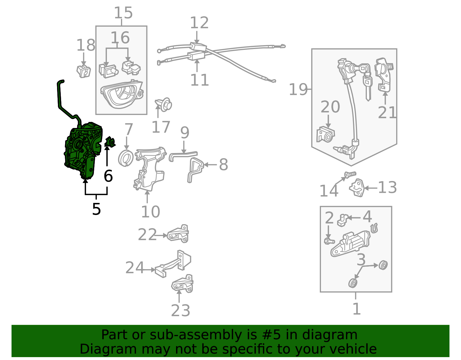 72150-TK6-A02 - Door Lock Actuator Motor 2009-2014 Honda Fit | Honda ...