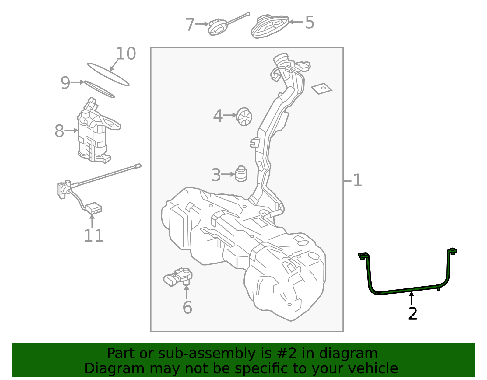 205-470-01-40 - High-Quality Fuel Tank Strap for AutoNation Parts