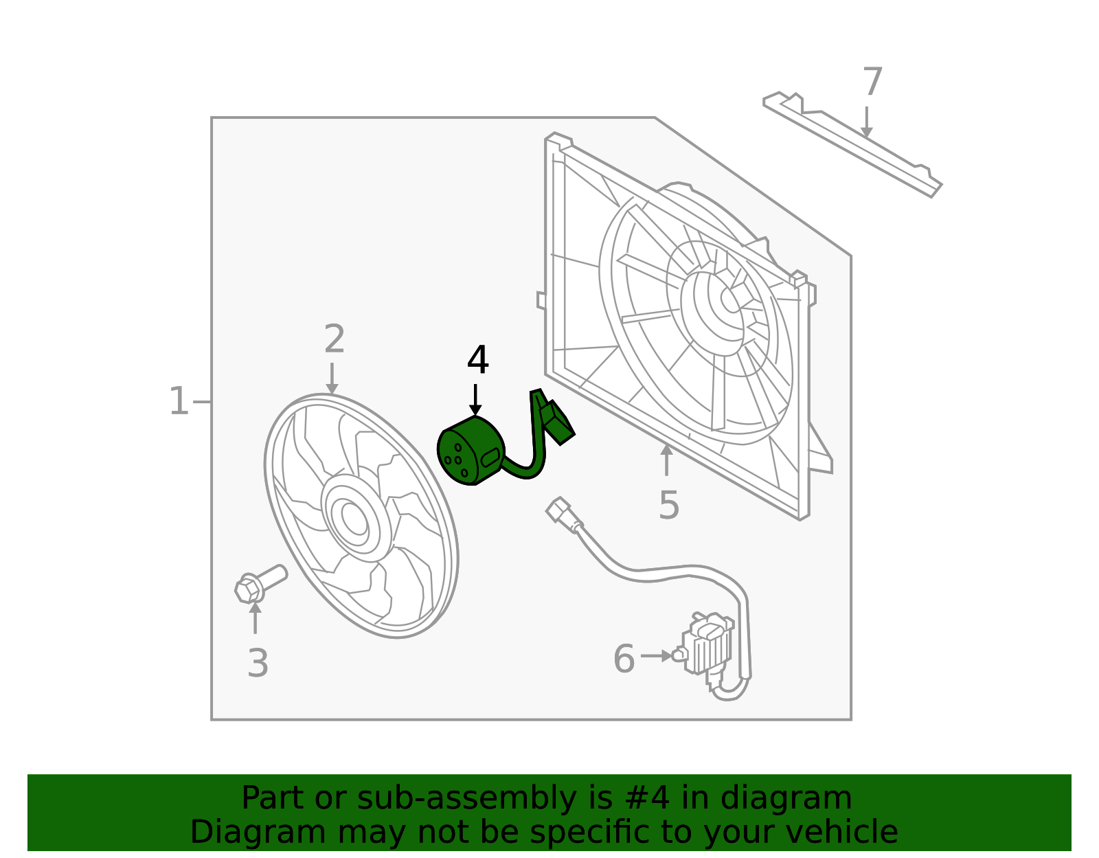 2010-2012 Hyundai Santa Fe Fan Motor 25386-1U100 | MotorMotor