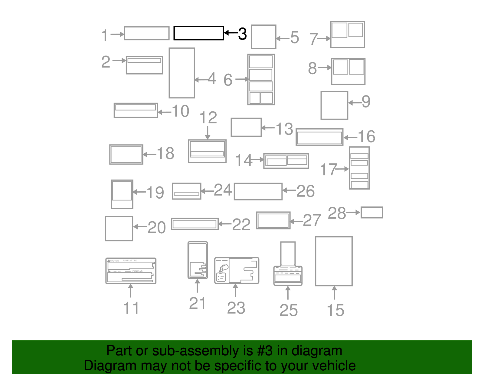 2004-2014 Toyota Sienna Caution Label 88723-08050 | Toyota Parts Center